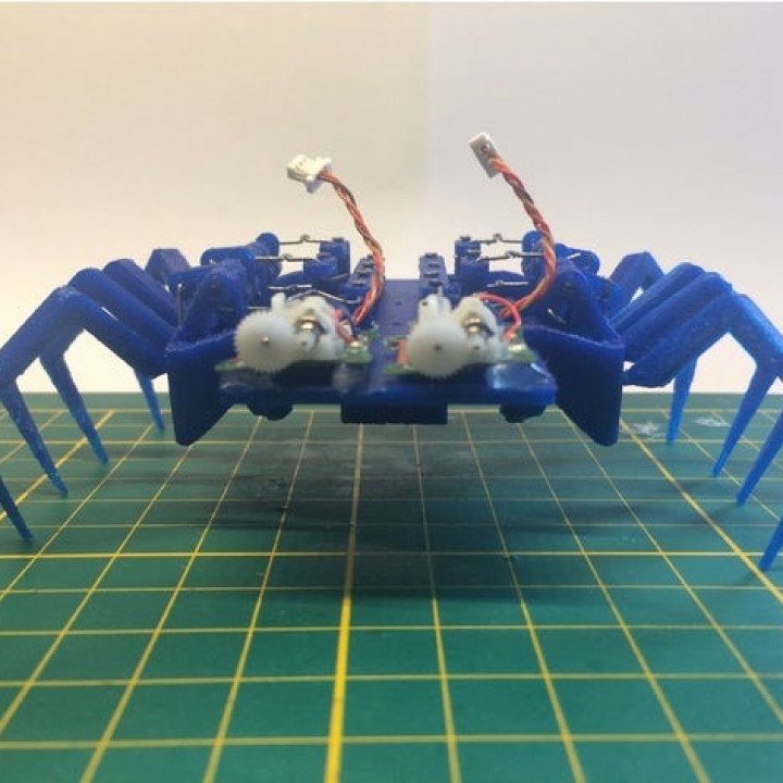 3D Printable 8 legged spider robot by Brian Brocken