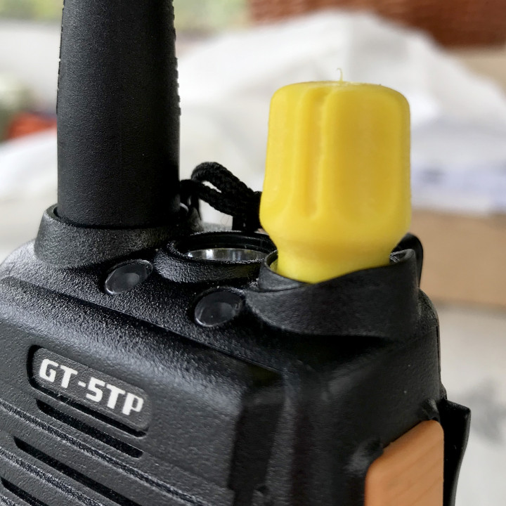 3D Printable Baofeng GT5-TP volume knob by Paolo Buongarzone