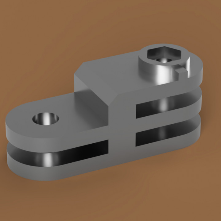 3D Printable Gopro extension adapter by Dragon