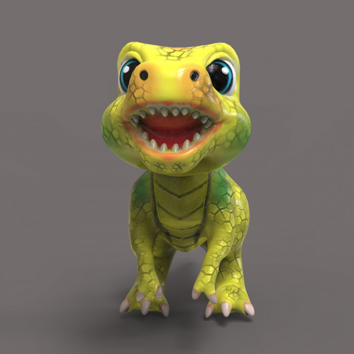 3D Printable Baby Rex by Sajid Diaz