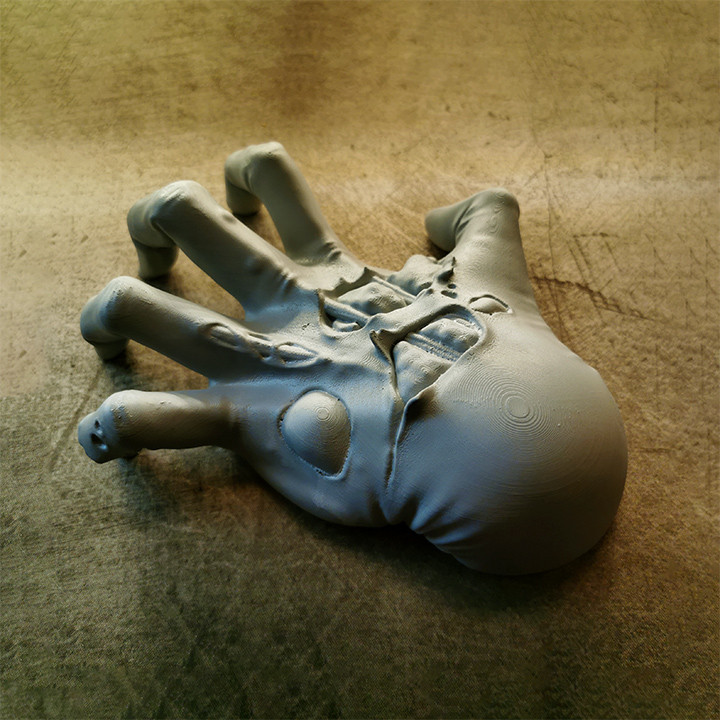 3D Printable Zombie Hand (2 variants) by Eastman