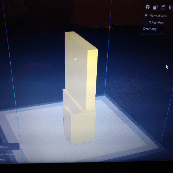 3D Printable Shelf Security Camera Mount by Charles Caillier