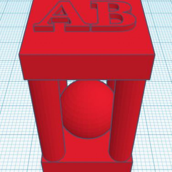 3D Printable Ball in a cage by Aedan Barr