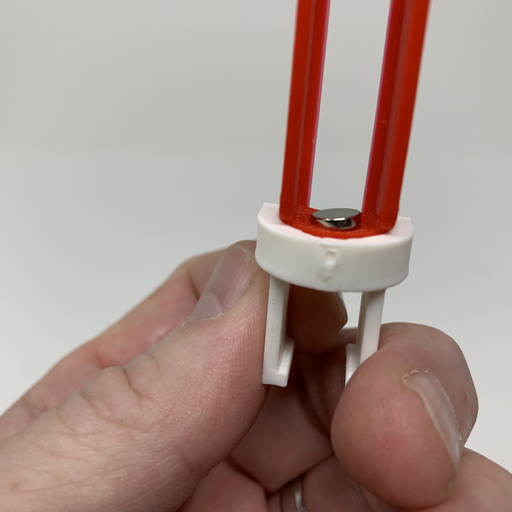 3D Printable Marblevator, Magnetic Tracks by Greg Zumwalt