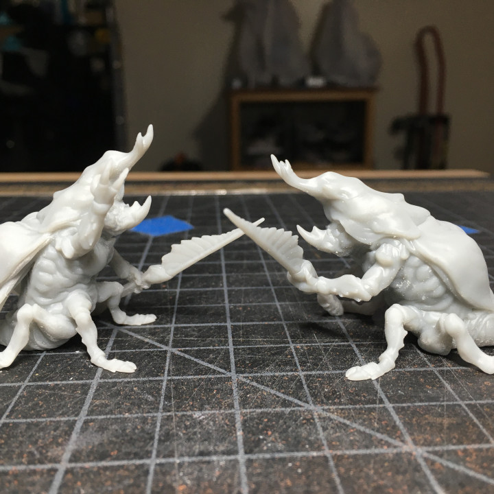 3D Print of Beetle Guards - DnD Monsters - 2 Poses by shortbusdriver
