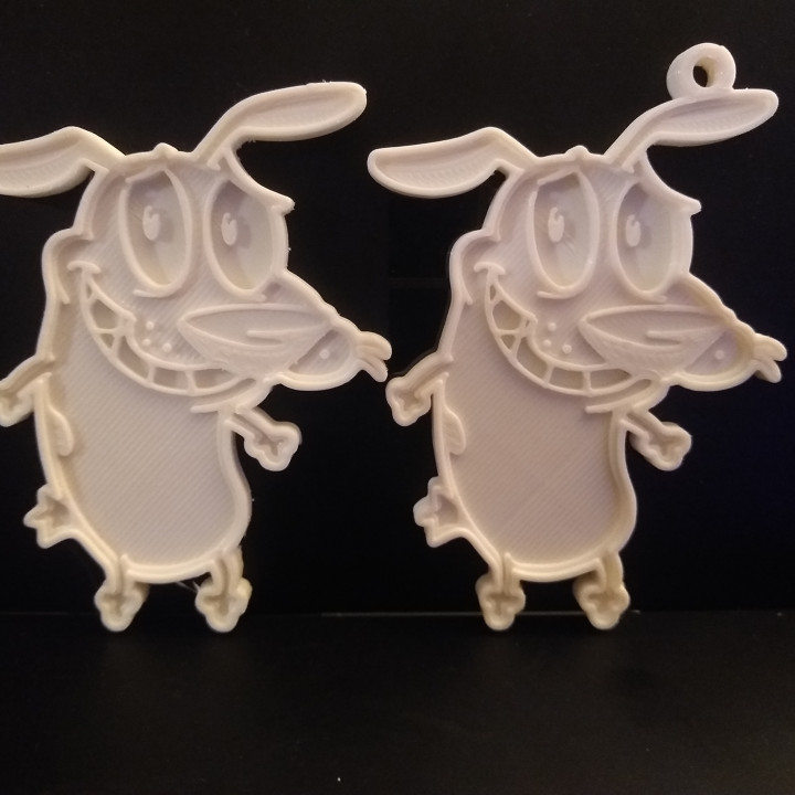 3D Printable Courage Keychain by Kurt Hansen