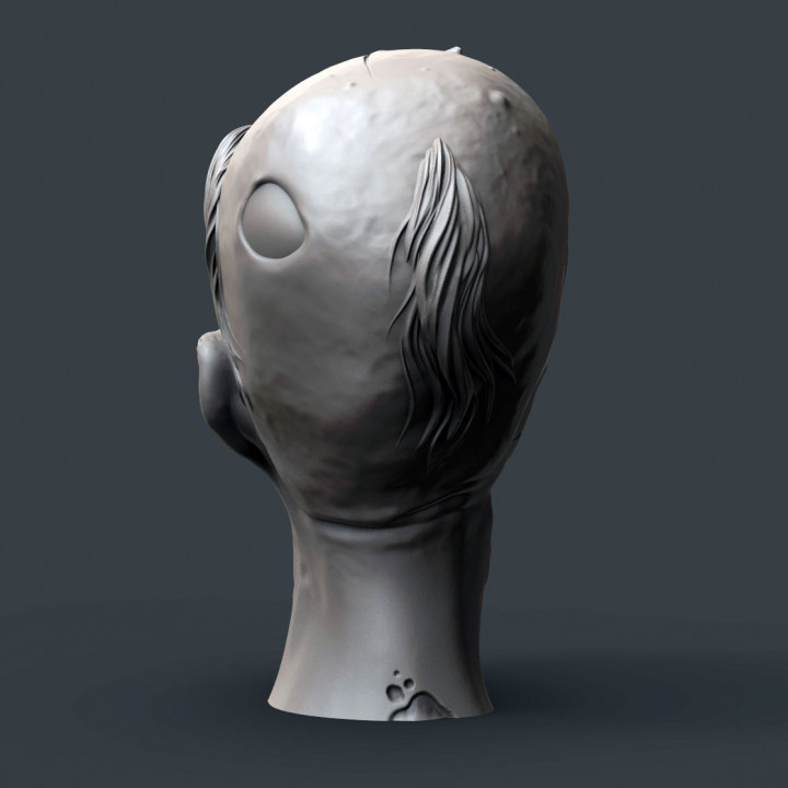 3D Printable Zombie Head by Eastman