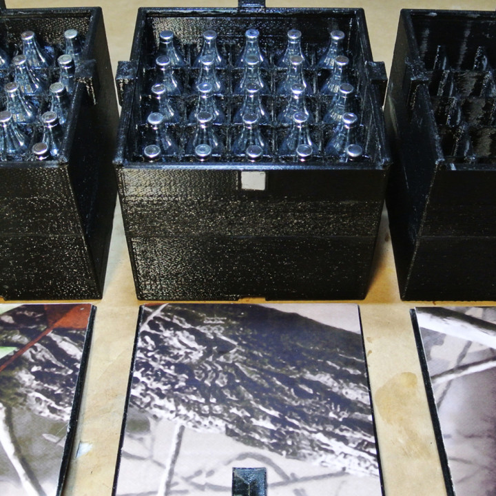 3D Printable Co2 12g Stackable Containers Case by Van Houten