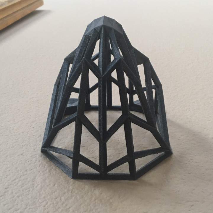 3D Printable Wire Frame Panda Head by Caitlin Le