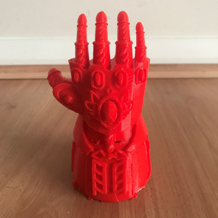 3D Printable IronMan Infinity Gauntlet w/ stand! by Hasnain Rizvi