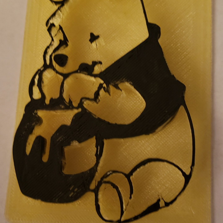 3D Printable 2D Winnie the Pooh by Hunter G.