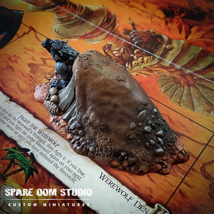 3D Printable Werewolf Den by Leavon Archer
