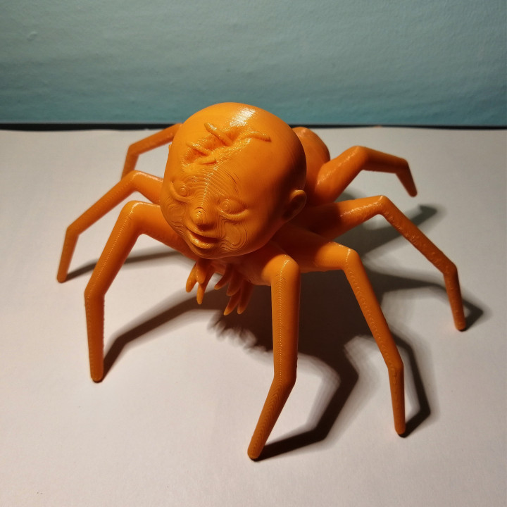 3D Printable Baby with the body of a spider by Lee