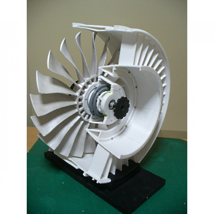 3D Printable Geared Turbofan Engine (GTF), 10 inch Fan Module by Motoo ...