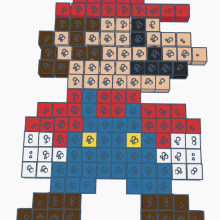 3D Printable 8-Bit Blocks: Super Mario model included! by Dr. Emmet Brown