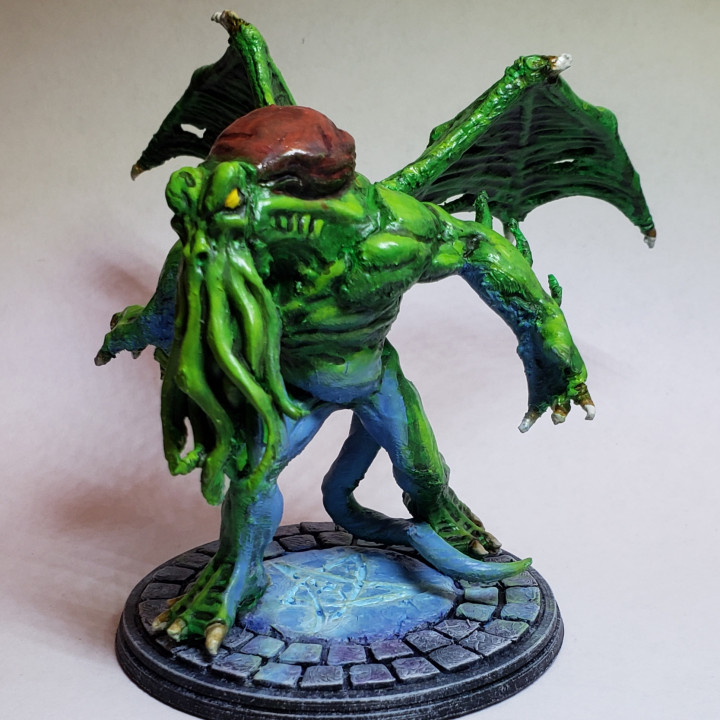 3D Print of Star Spawn - Epic monster! 80mm Cthulhu by Mistermannindy