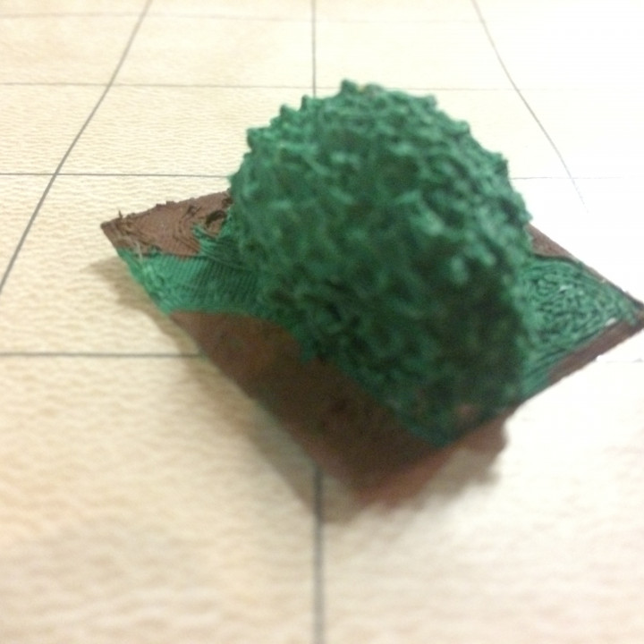 3D Printable Bush for Tabletop Gaming by David Sipos