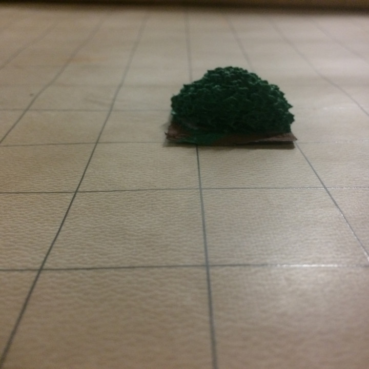 3D Printable Bush for Tabletop Gaming by David Sipos