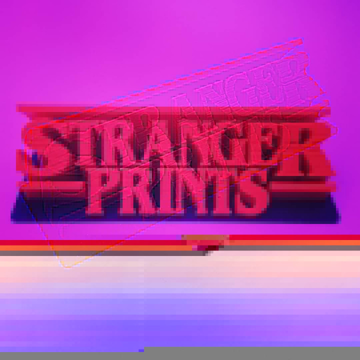 3D Printable Stranger prints - Stranger Things style sign by samster 3d