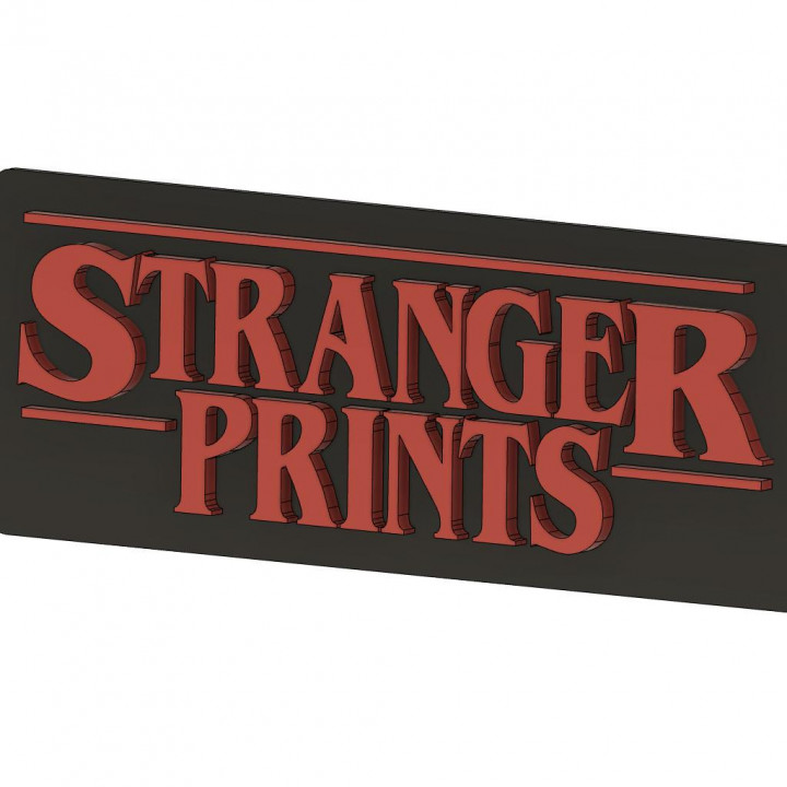 3D Printable Stranger prints - Stranger Things style sign by samster 3d