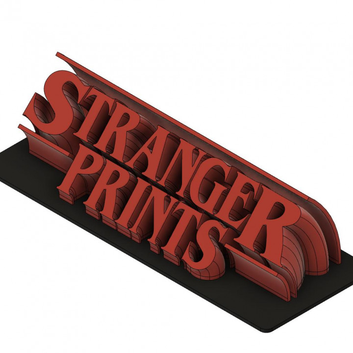 3D Printable Stranger prints - Stranger Things style sign by samster 3d