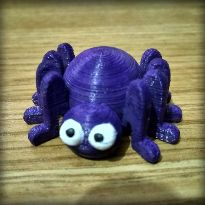 3D Printable Cartoon Spider by Louis-marie David