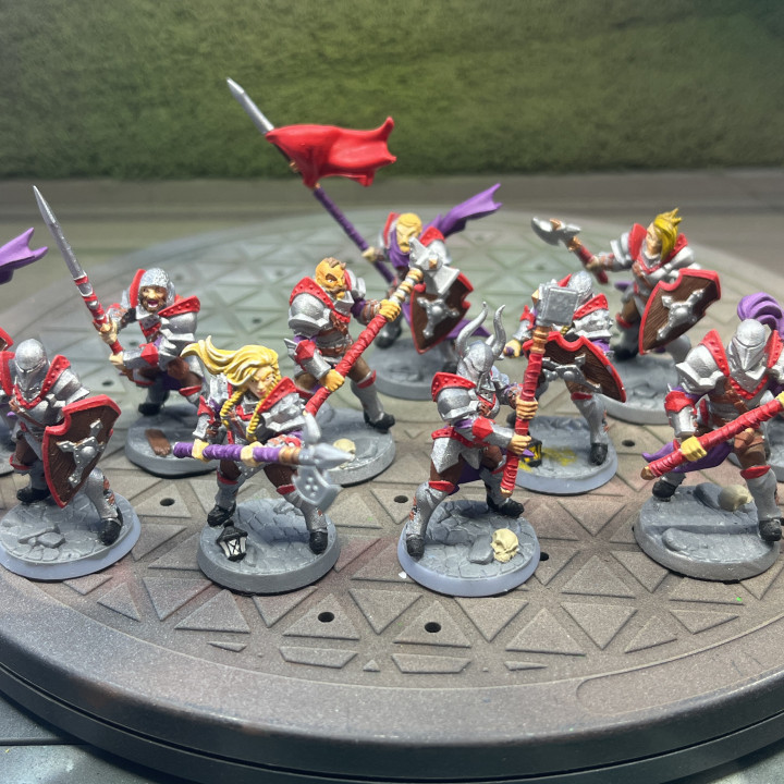 3D Print of Human Fighters Guild - 6 Modular by XClockwork