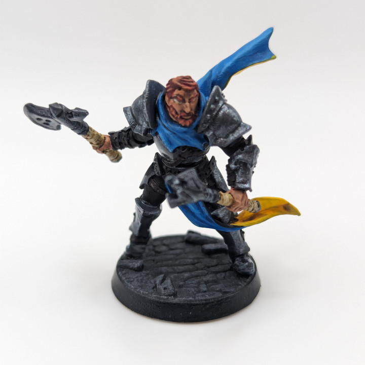 3D Print of Human Fighters Guild - A (Male) Modular by puddle193