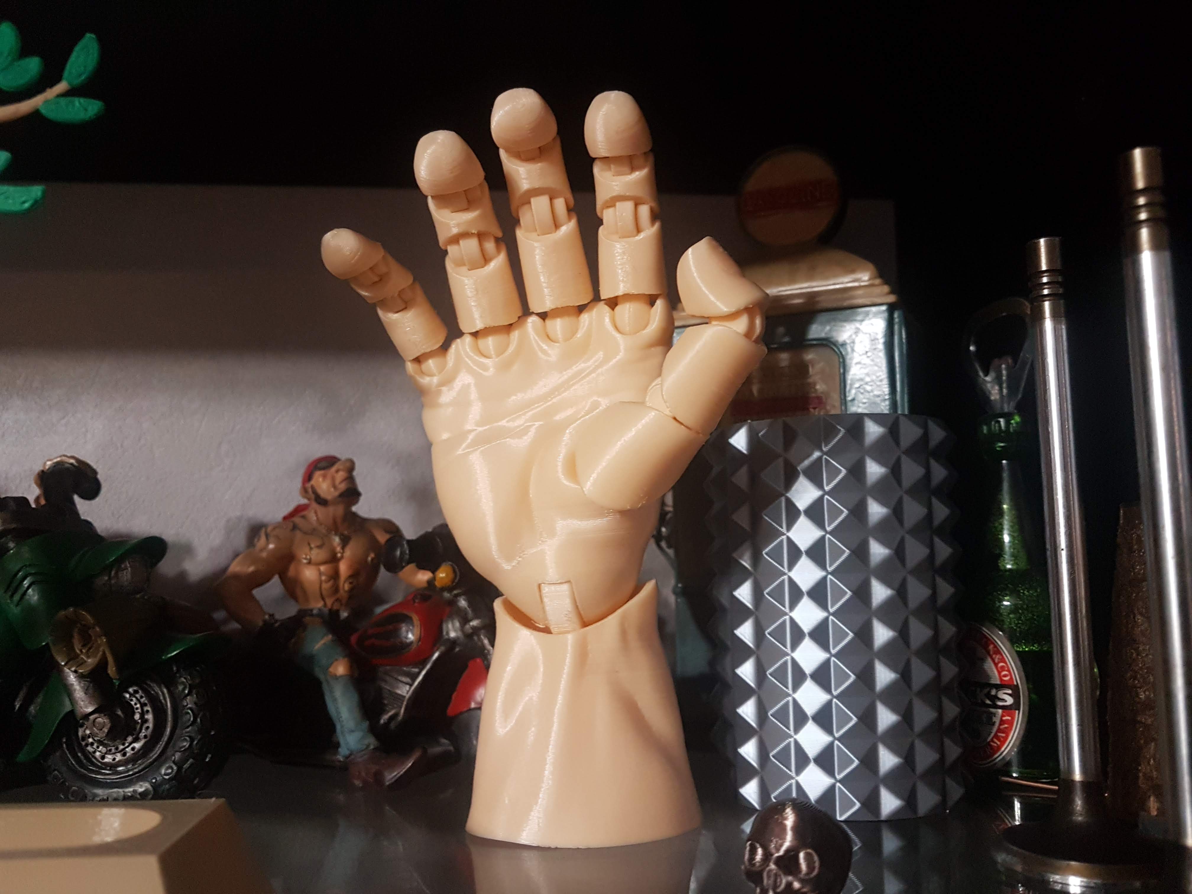 3D Print of Articulated Poseable Hand by xXCISSOUXx