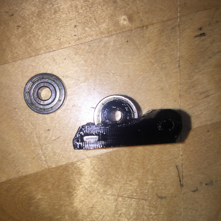 3D Printable Original Prusa MK3 Idler Door with Bearing by Brandon Beller
