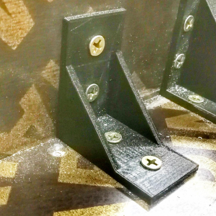 3D Printable 90 degree angle support bracket by Hassan Mirza