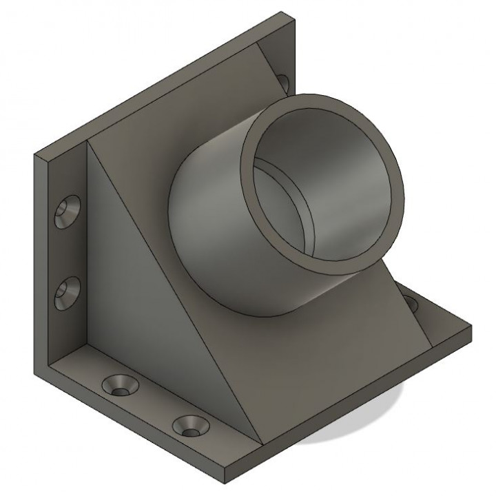 3D Printable 90 degree vacuum adapter for router table by Hassan Mirza