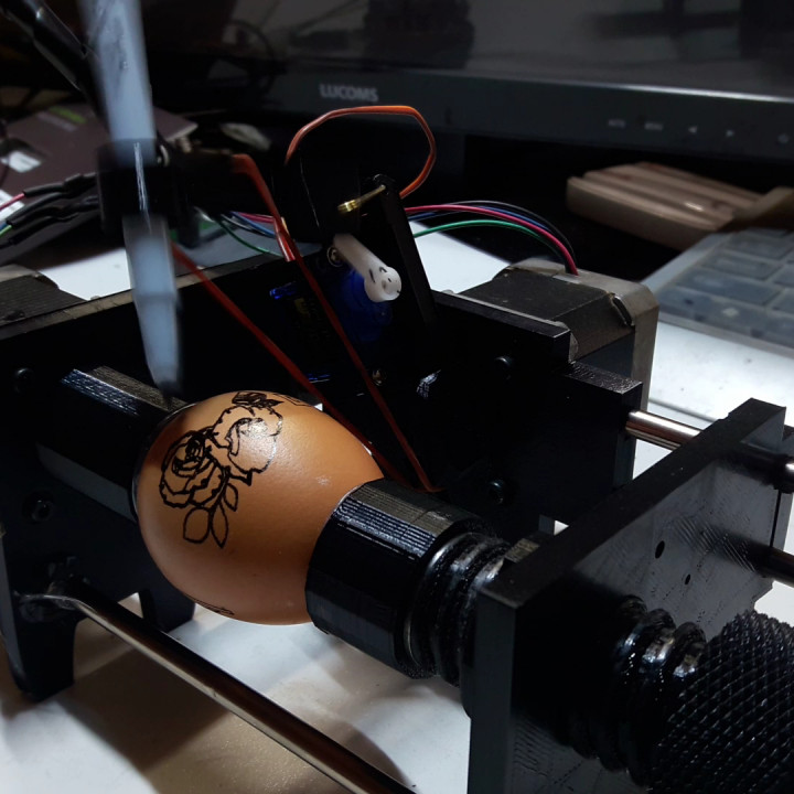 3D Printable Create an eggbot that draws on eggs by GIL'S LAB길스랩