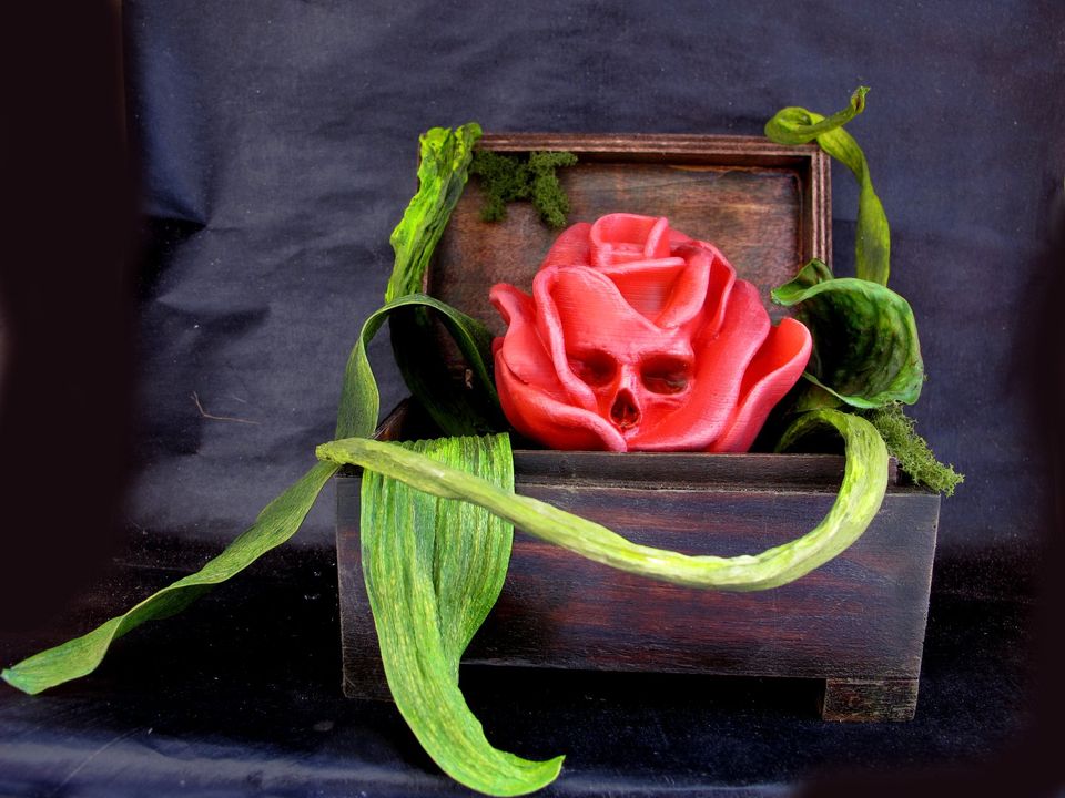3D Printable Deadly Rose by Tanya Wiesner