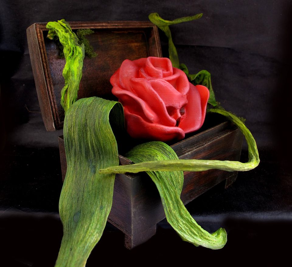 3D Printable Deadly Rose by Tanya Wiesner