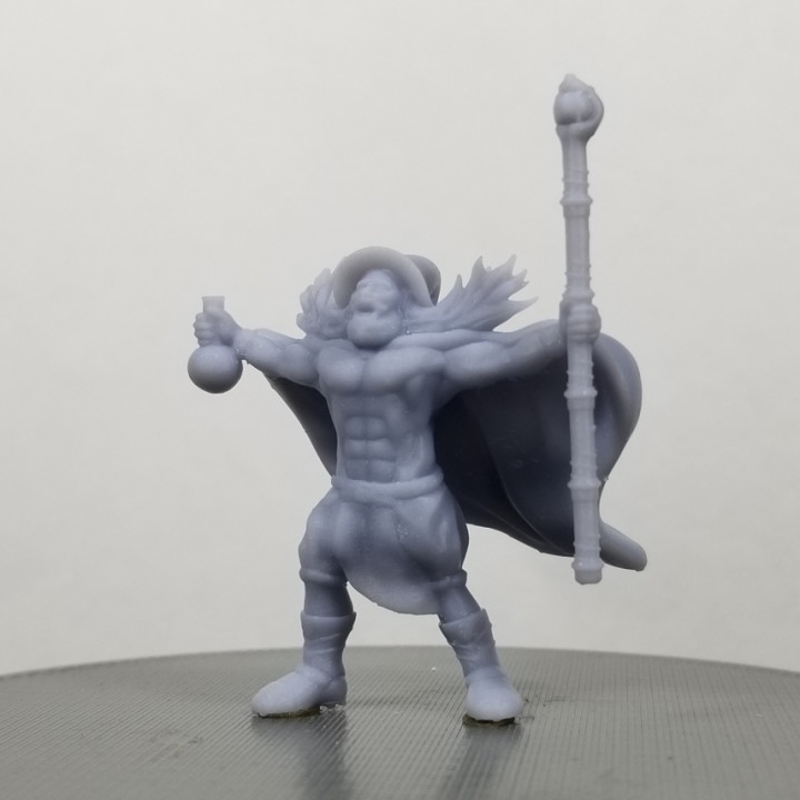 3D Printable Shadax the Wizard by Clay Rade