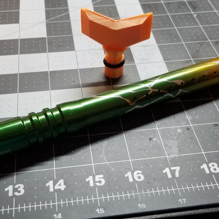 3D Printable Paintball Barrel Plug/Cover - Single O Ring & No Supports ...