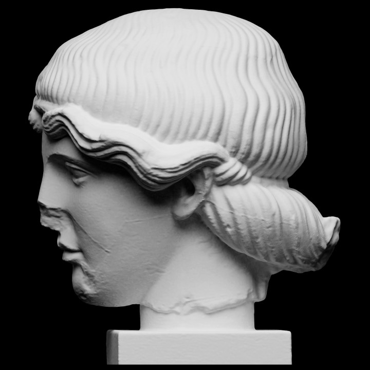 3D Printable Head of Orpheus by SMK - Statens Museum for Kunst