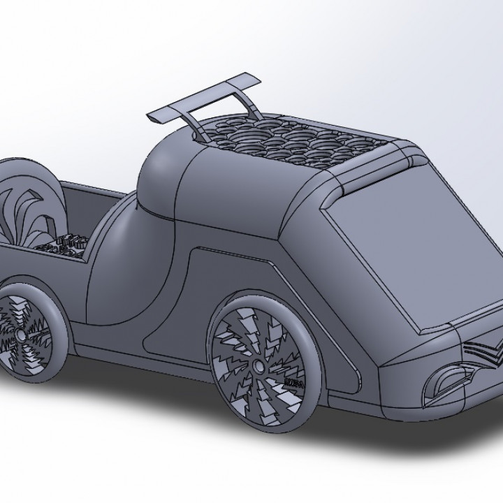 3D Printable Cased car by Musa Güder