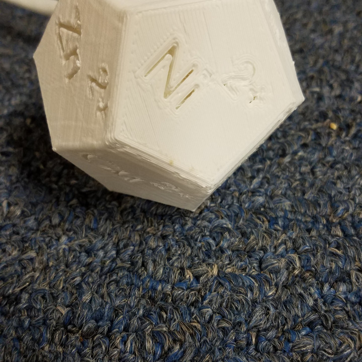 3D Printable Chemistry Ion Dice by Nick