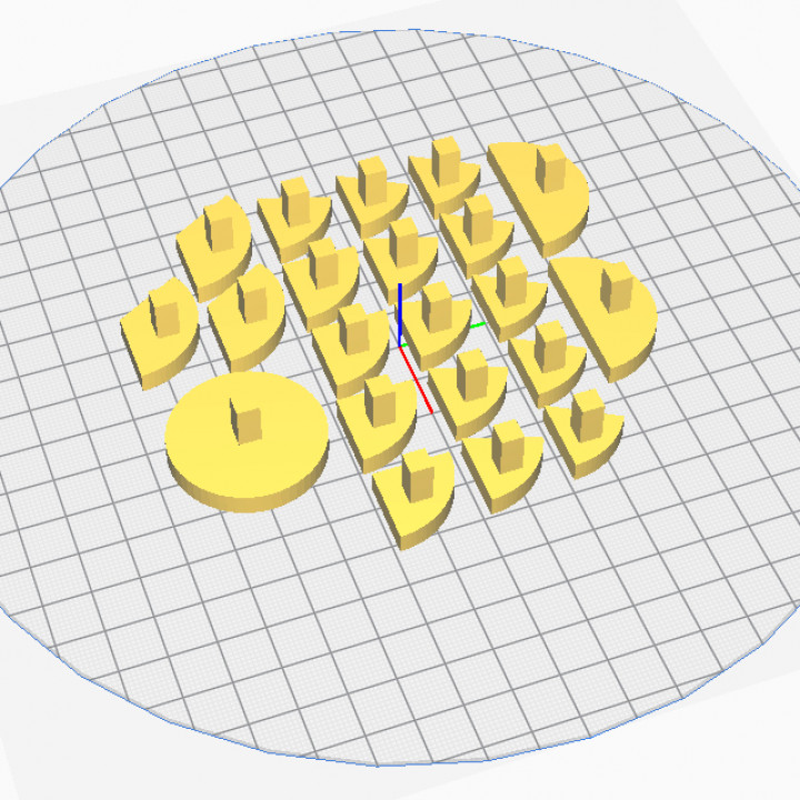 3D Printable Fraction Circles by Tim