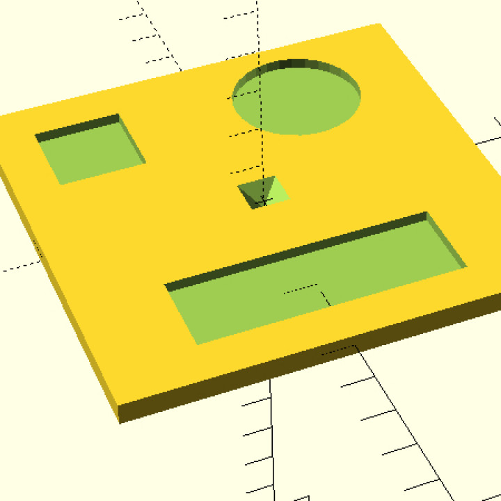 3D Printable Learning Shapes Board by John Hamilton