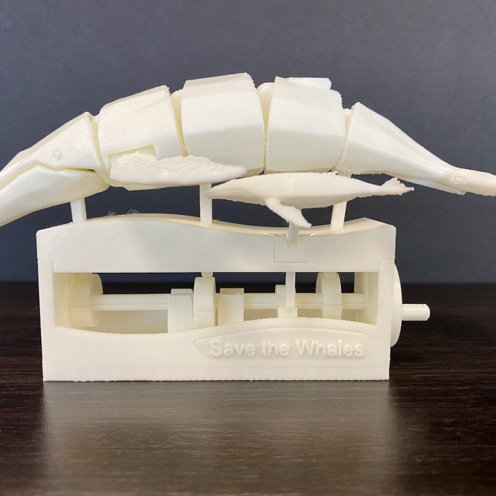 3D Print of Save the Whales (Kinetic Whales) by philippeb66