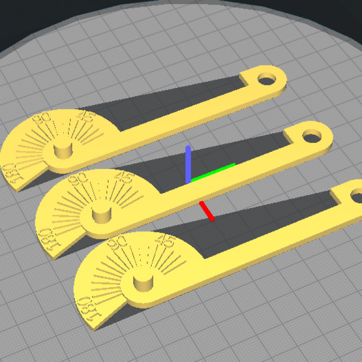 3D Printable N-Sided Polygon Protractor by Travis Wavrunek