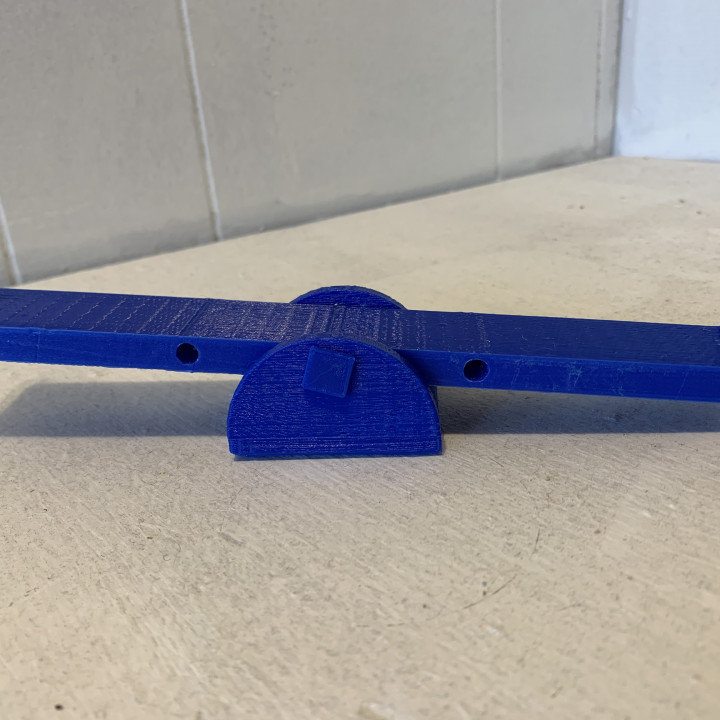 3D Printable Teeter Totter Educational Aid by Fred