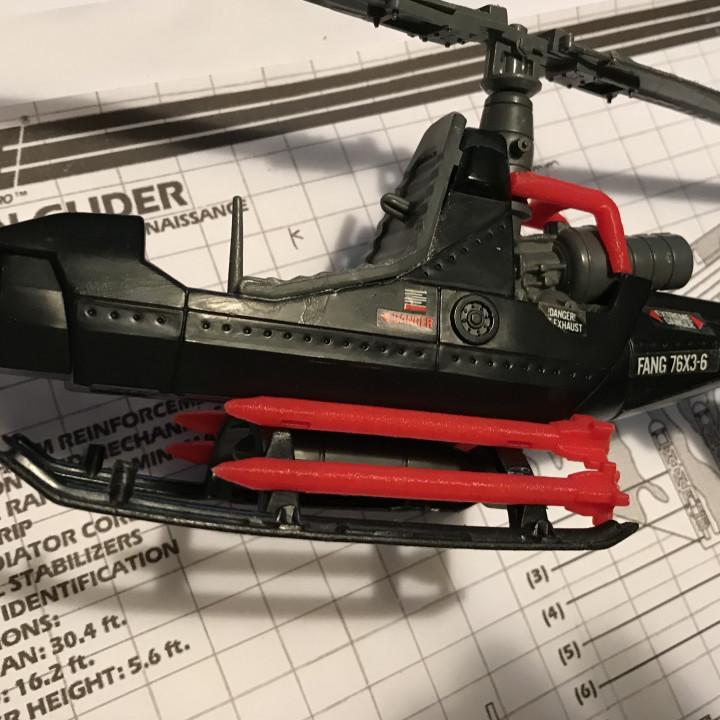 3D Printable Gi joe “ rockets ”cobra fang by Damien