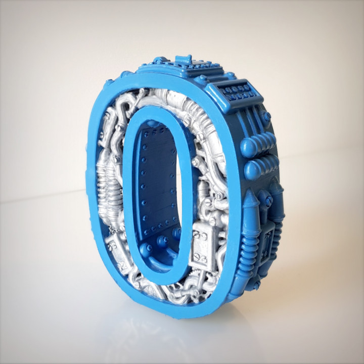 3D Printable Pack steampunk numbers. by Alphonse Marcel