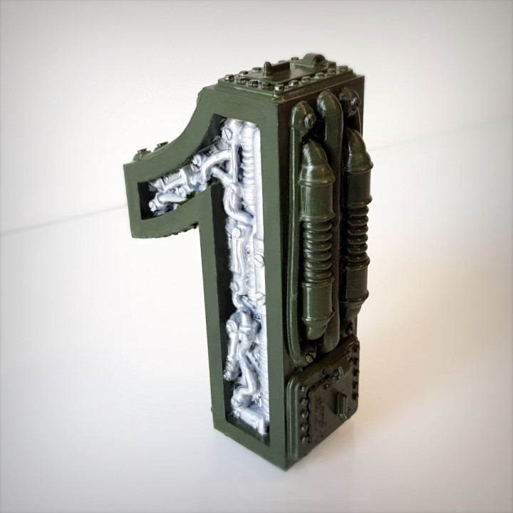3D Printable Pack steampunk numbers. by Alphonse Marcel