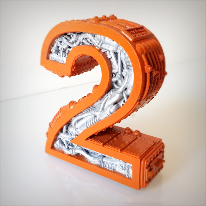 3D Printable Pack steampunk numbers. by Alphonse Marcel