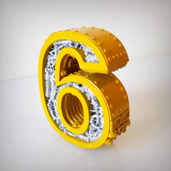 3D Printable Pack steampunk numbers. by Alphonse Marcel